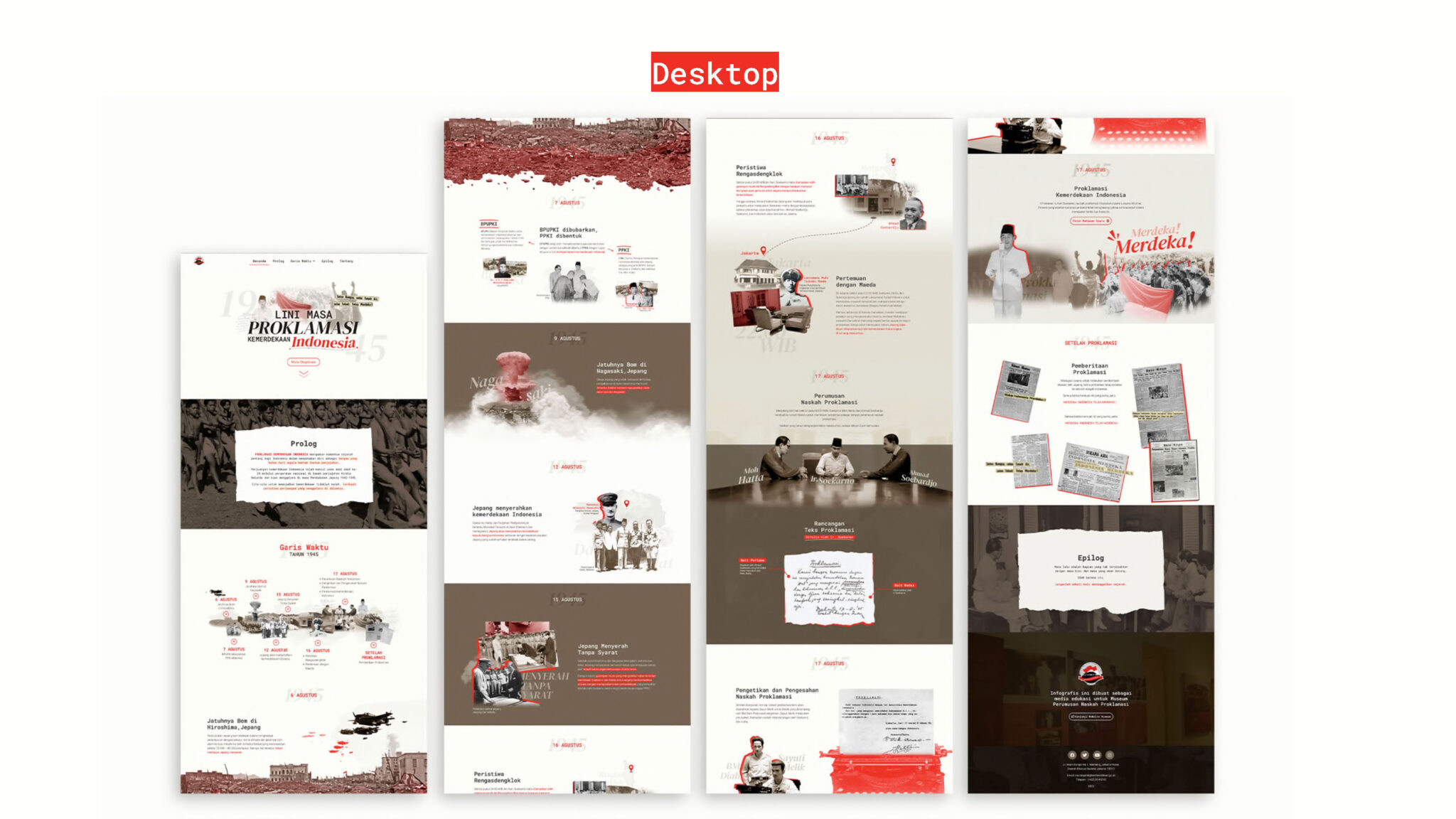 PERANCANGAN KOMUNIKASI VISUAL INFOGRAFIS INTERAKTIF LINI MASA ...