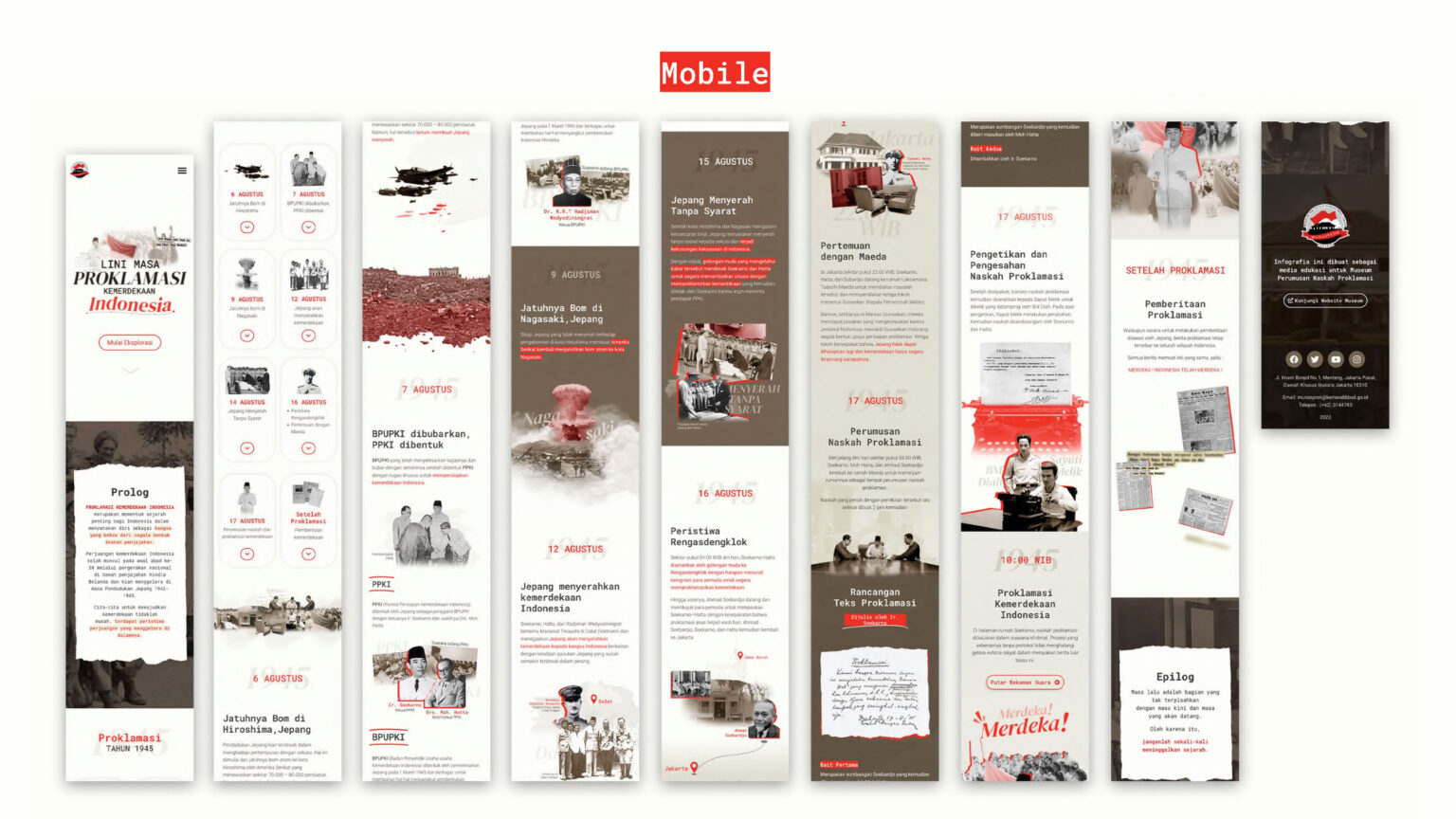 PERANCANGAN KOMUNIKASI VISUAL INFOGRAFIS INTERAKTIF LINI MASA ...